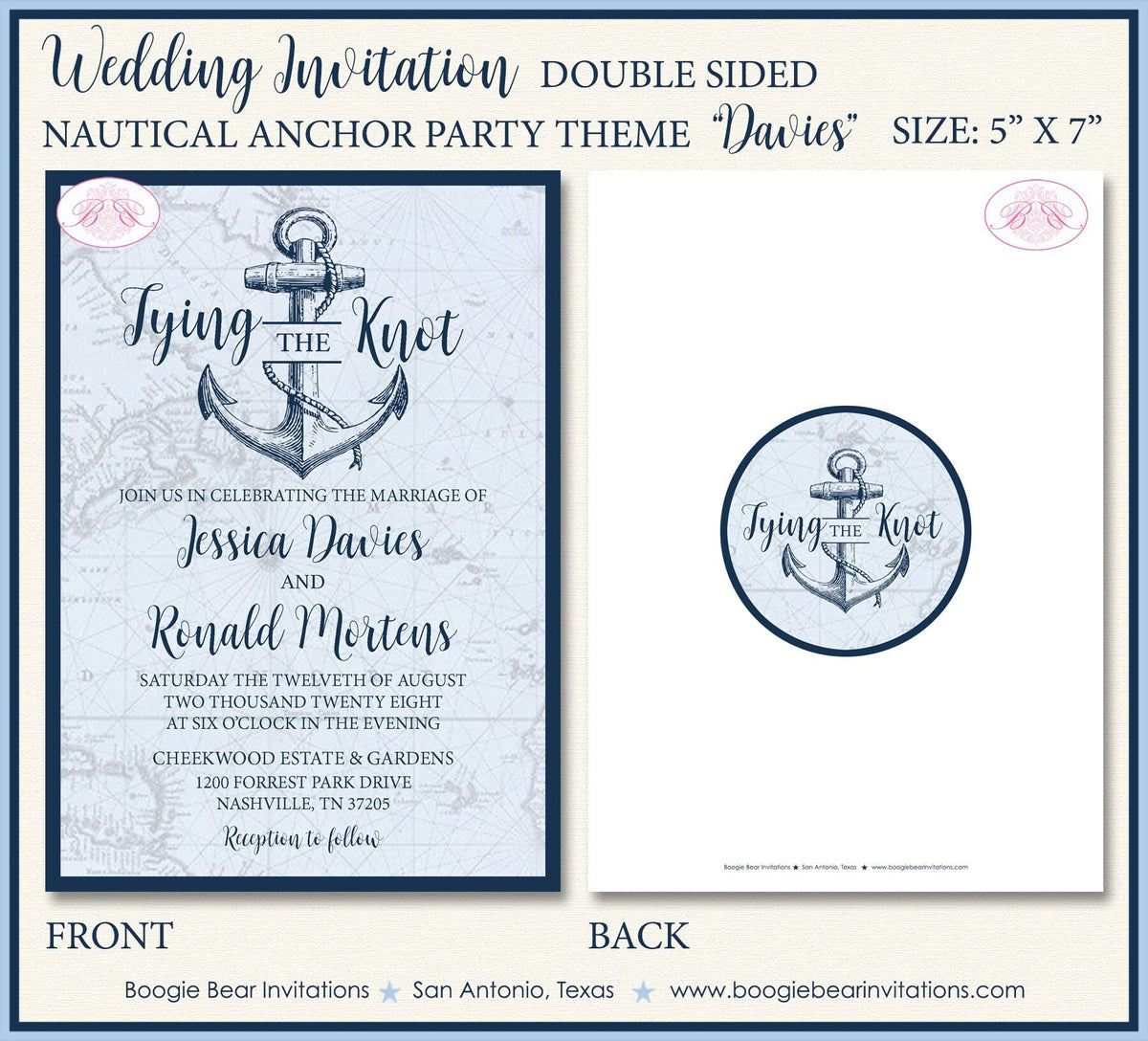 Nautical Wedding Invitation Packages