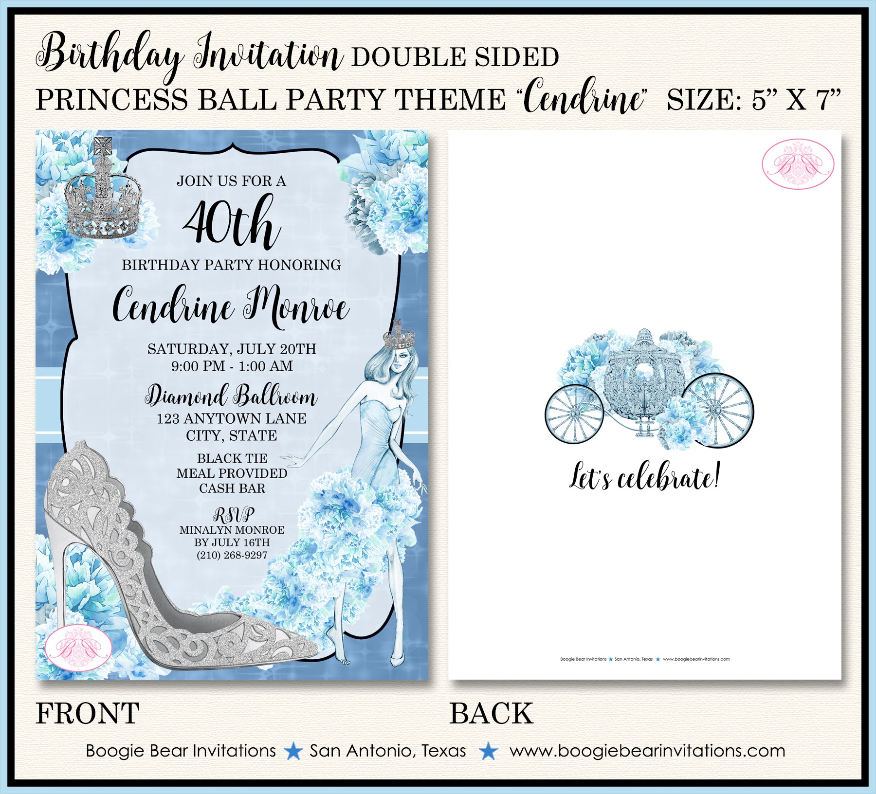 Cinderella Crown Party Invitations Printables Your Main Event Prints