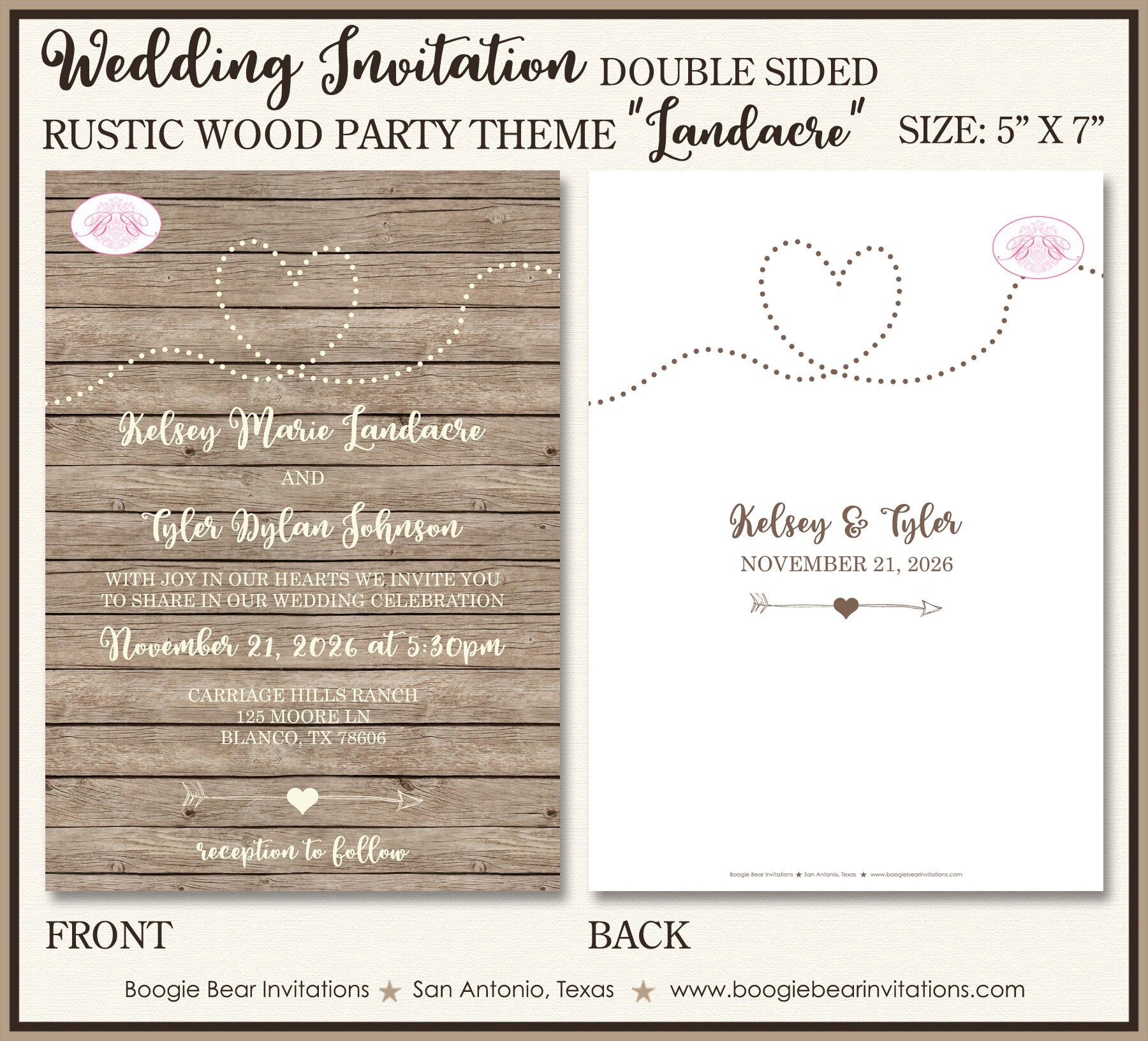Rustic Wood Wedding Invitation Templates Printable Barn Wood & Jar